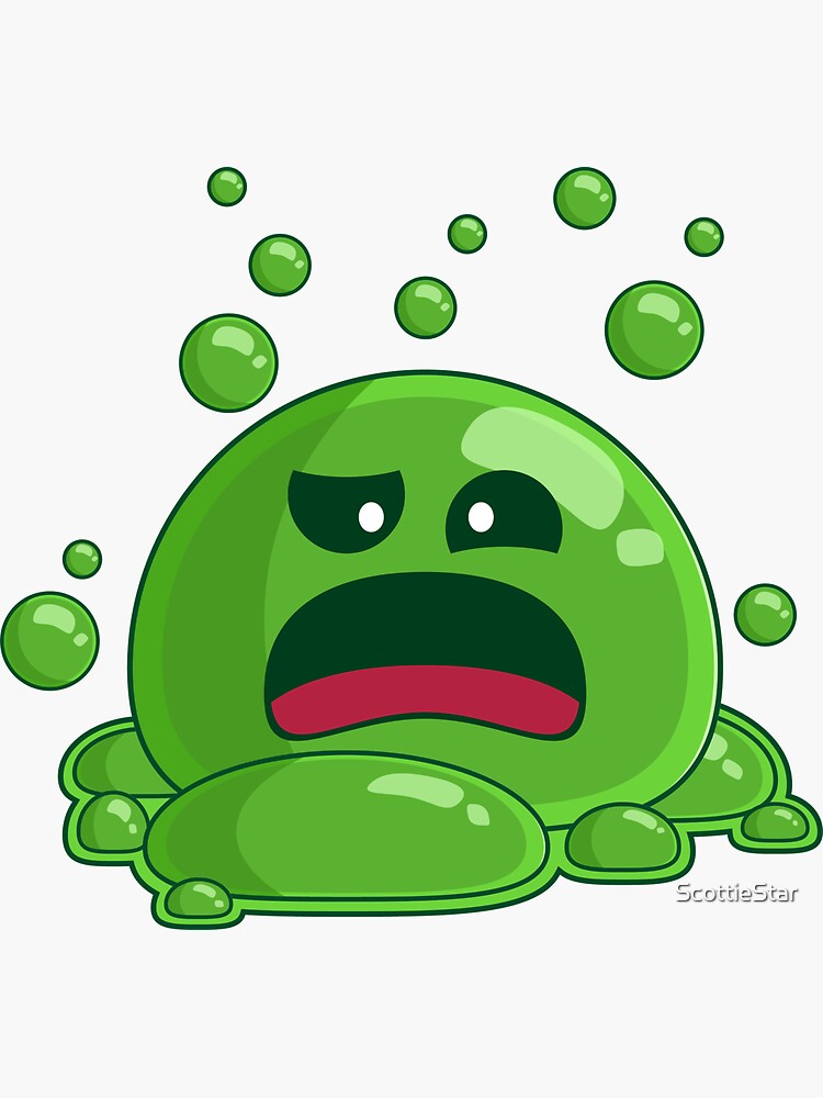 "Toxic Slime" Sticker by ScottieStar | Redbubble