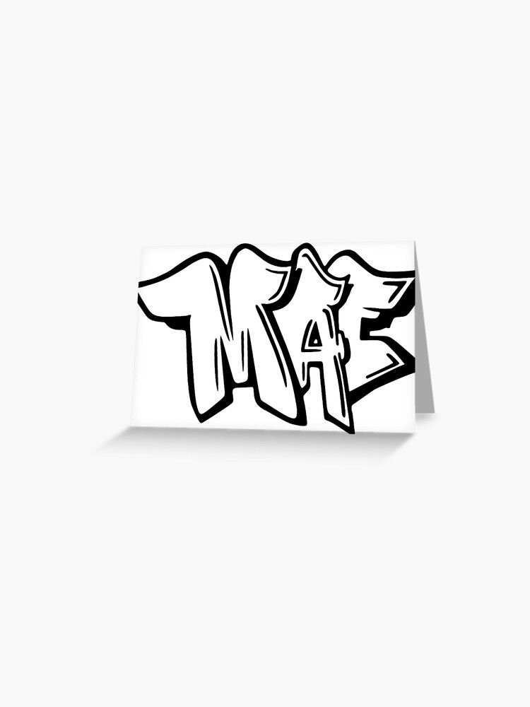 "Mae - Graffiti Name Design" Greeting Card for Sale by NameThatShirt ...