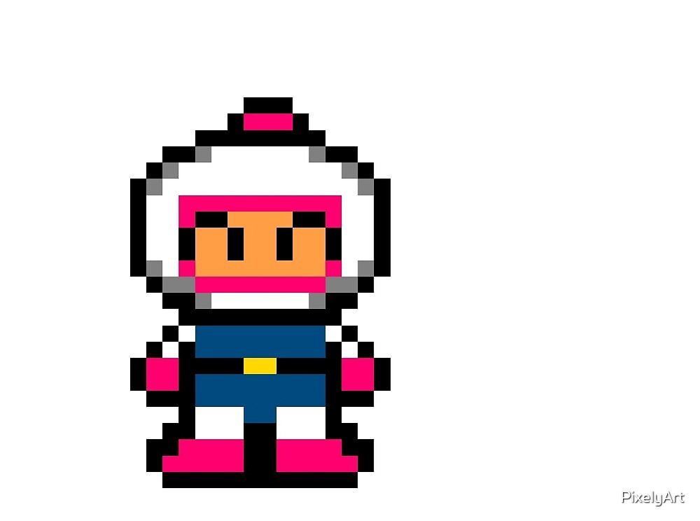 "Pixel Art Bomberman" by PixelyArt | Redbubble