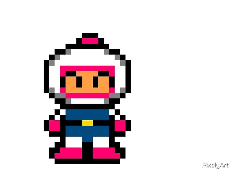 "Pixel Art Bomberman" by PixelyArt | Redbubble