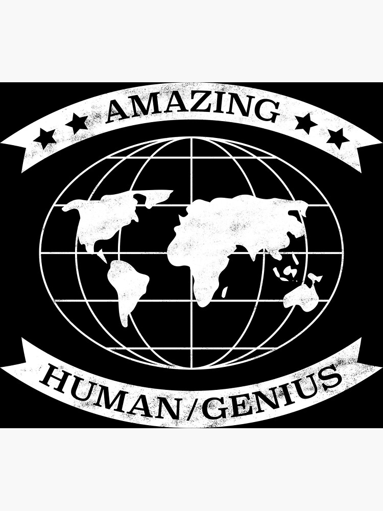 "Amazing Human Slash Genius Brooklyn Nine Nine" Poster for Sale by ...