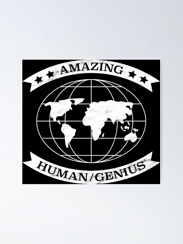 "Amazing Human Slash Genius Brooklyn Nine Nine" Poster for Sale by ...