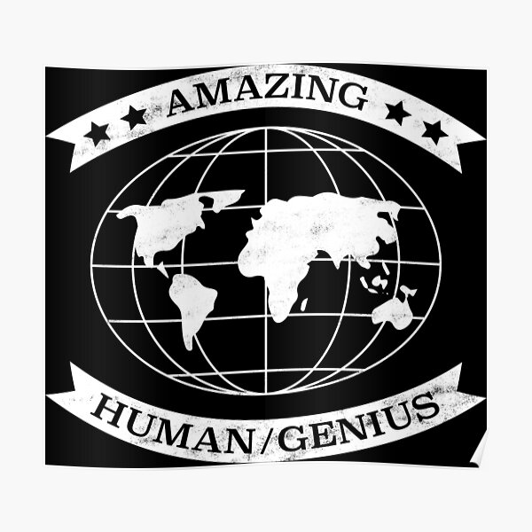 "Amazing Human Slash Genius Brooklyn Nine Nine" Poster for Sale by ...