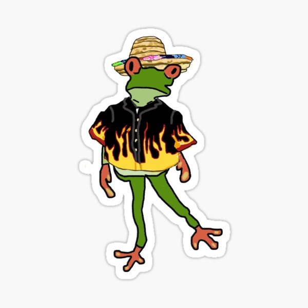 "vacation frog" Sticker for Sale by frug | Redbubble