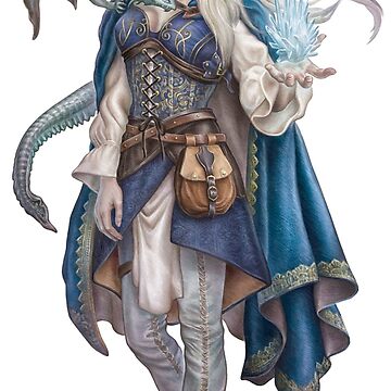 "SNIPPET - "IEL" Pallid Elf with pseudodragon" Poster for Sale by Diana ...