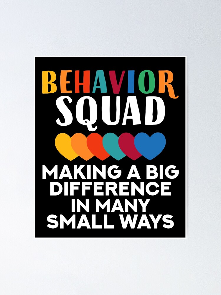 "Behavior Squad Making a Big Difference in Many Small Ways " Poster for ...