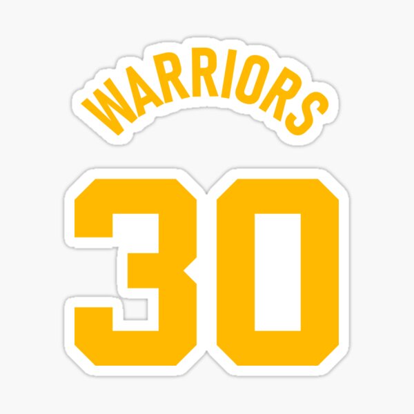 "Warriors Curry Number 30 The Golden Boy" Sticker for Sale by colas5 ...