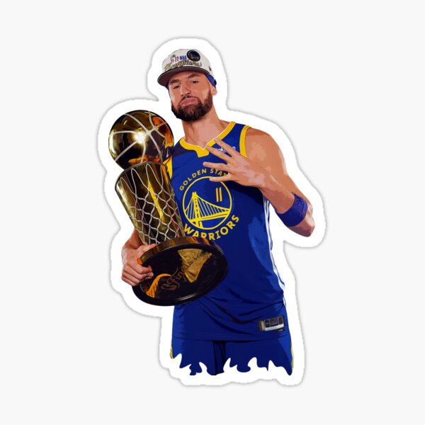"Klay Thompson FOUR RINGS" Sticker by Basketballhoop | Redbubble
