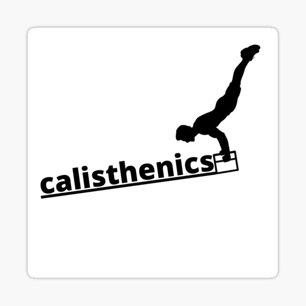 "calisthenics" Sticker for Sale by redasbiou | Redbubble