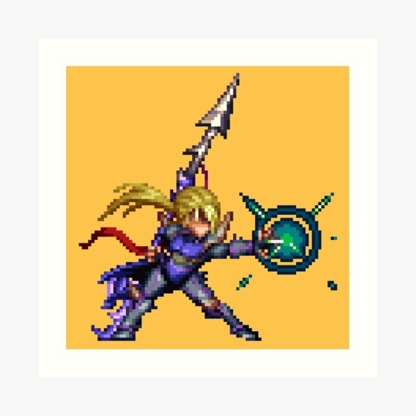 "Atoning Dragoon Kain Magic Attack Final Fantasy IV Pixel Art" Art ...