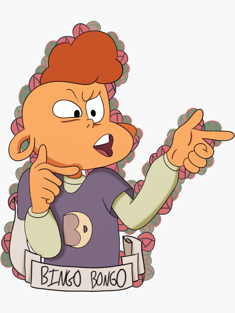 "Bingo Bongo" Sticker for Sale by aroace | Redbubble