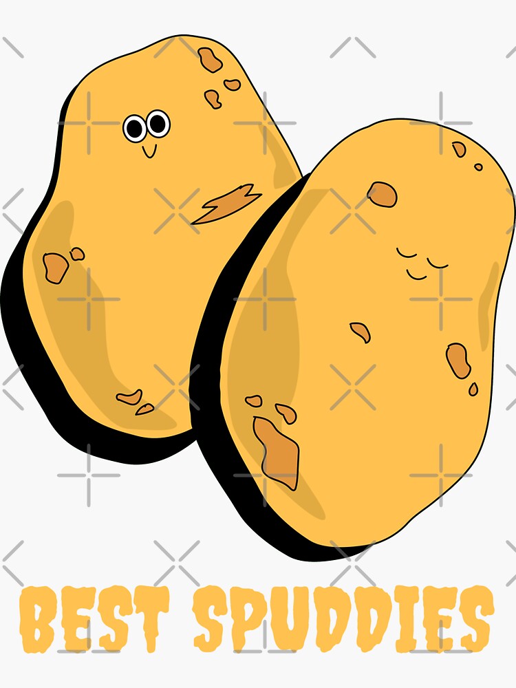 "Best Spuddies" Sticker for Sale by CRO-DESIGN | Redbubble