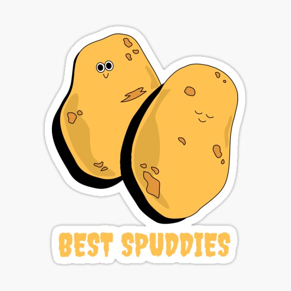 "Best Spuddies" Sticker for Sale by CRO-DESIGN | Redbubble