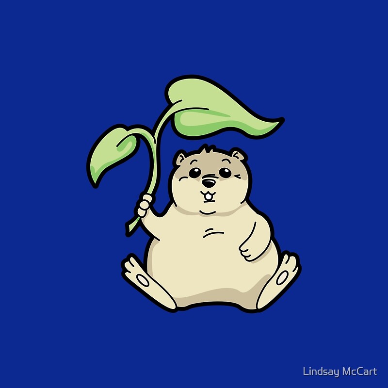 "Little Chubby Happy Gopher Shading Itself" by Lindsay McCart | Redbubble