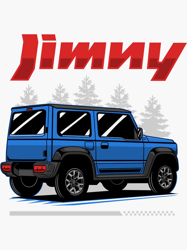 Sticker for Sale mit Suzuki Jimny Blue Adventure von 2020 Printworks Redbubble