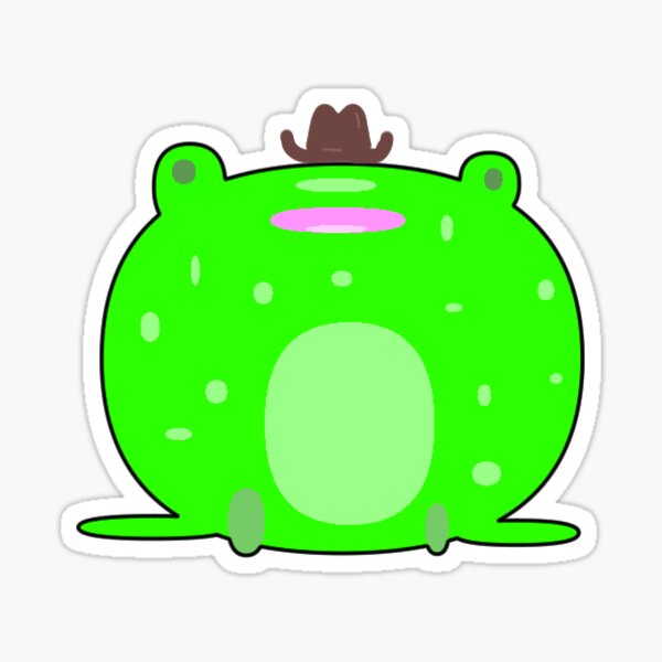 "Yeehaw Fat Frog" Sticker for Sale by LadyAstronaut | Redbubble