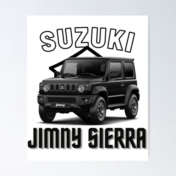 "Suzuki Jimny Sierra With Logo " Poster for Sale by 2020-Printworks ...