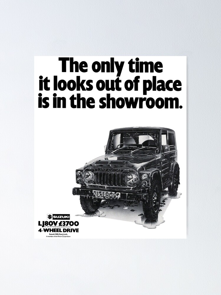 "SUZUKI LJ80V JIMNY " Poster for Sale by 2020-Printworks | Redbubble