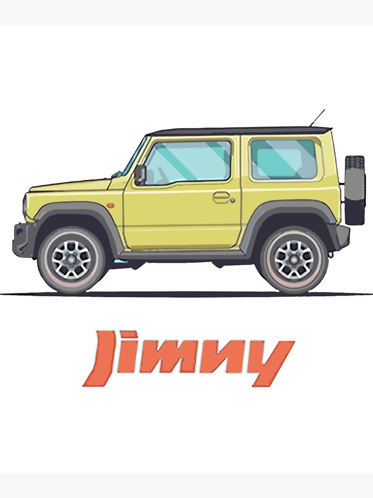 "Yellow Jimny " Poster for Sale by 2020-Printworks | Redbubble