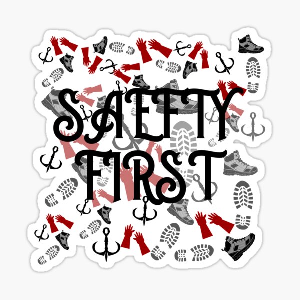 "SAFETY IS KEY" Sticker for Sale by MR-TIMZ-ART | Redbubble