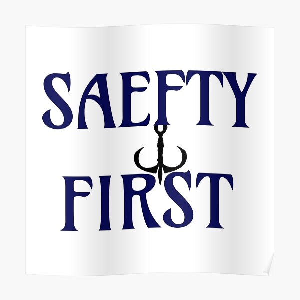 "SAFETY IS KEY" Poster for Sale by MR-TIMZ-ART | Redbubble