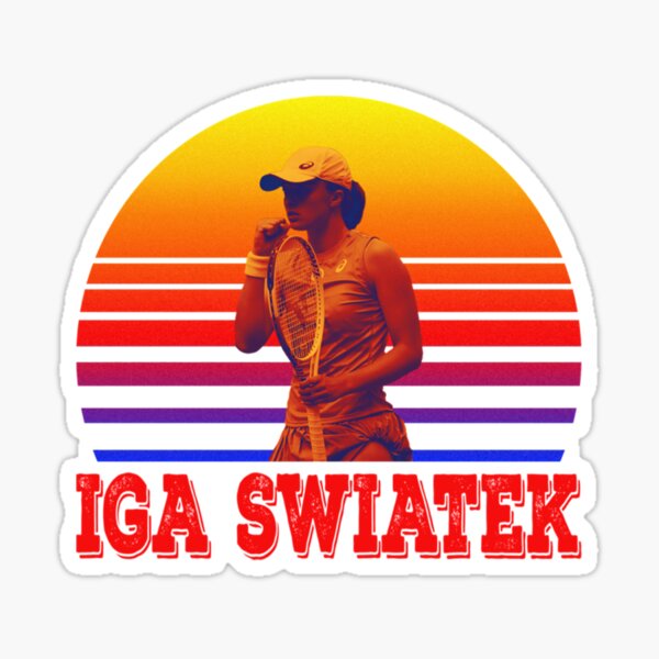 "iga swiatek " Sticker for Sale by TitleIXDesign | Redbubble