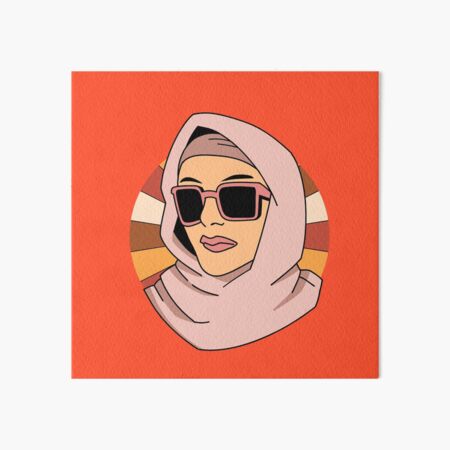 "Islamic Retro - Hijab Style" Art Board Print for Sale by IslamicRetro ...