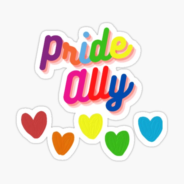 "pride allyship lgbtq rainbow prideally hearts" Sticker by eshangisingh ...