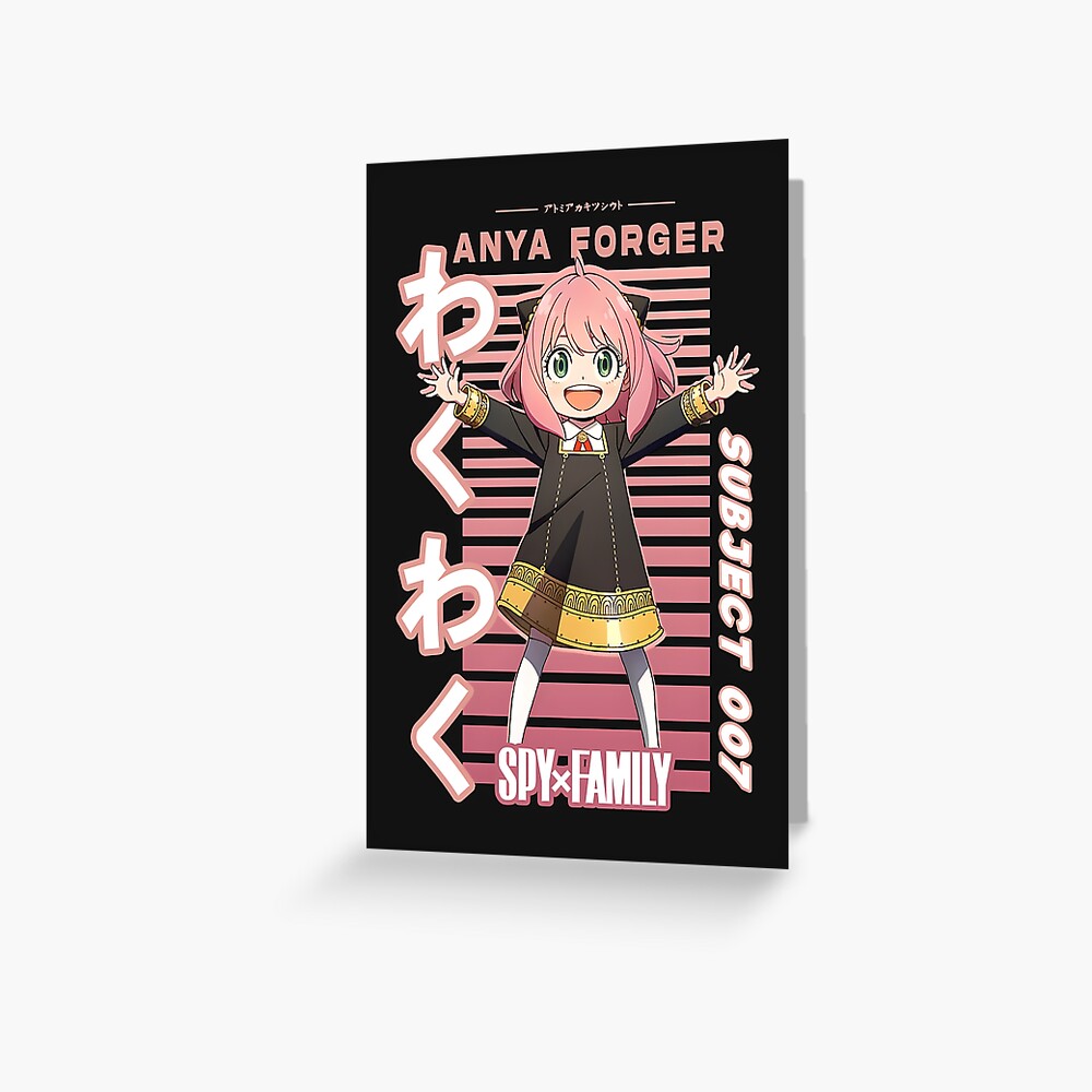 "SPY X FAMILY Anime Design - Anya Forger" Greeting Card by Svendaa ...