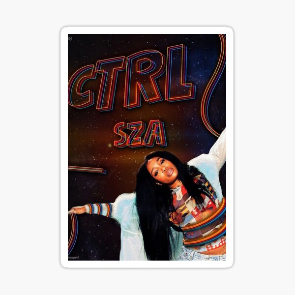 "Ctrl Sza Poster" Sticker for Sale by lindahardins | Redbubble