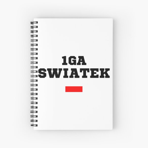 "IGA SWIATEK-SWIATEK-TEAM SWIATEK-IGA SWIATEK TENNIS " Spiral Notebook ...