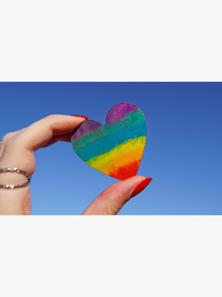 "pride allyship lgbtq heart flag" Sticker for Sale by eshangisingh ...