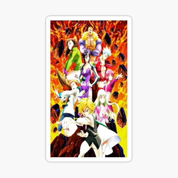 "Seven Deadly Sins" Sticker by LoversOfAnime | Redbubble