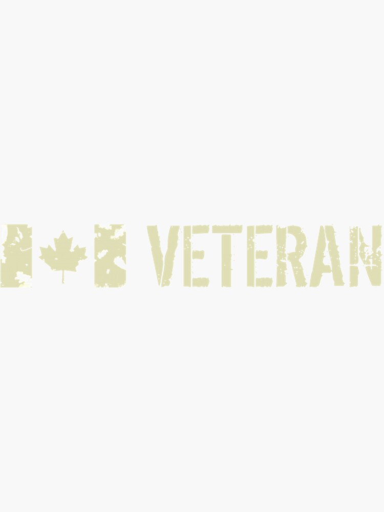"Canadian Military Veteran Black Flag Classic " Sticker for Sale by ...