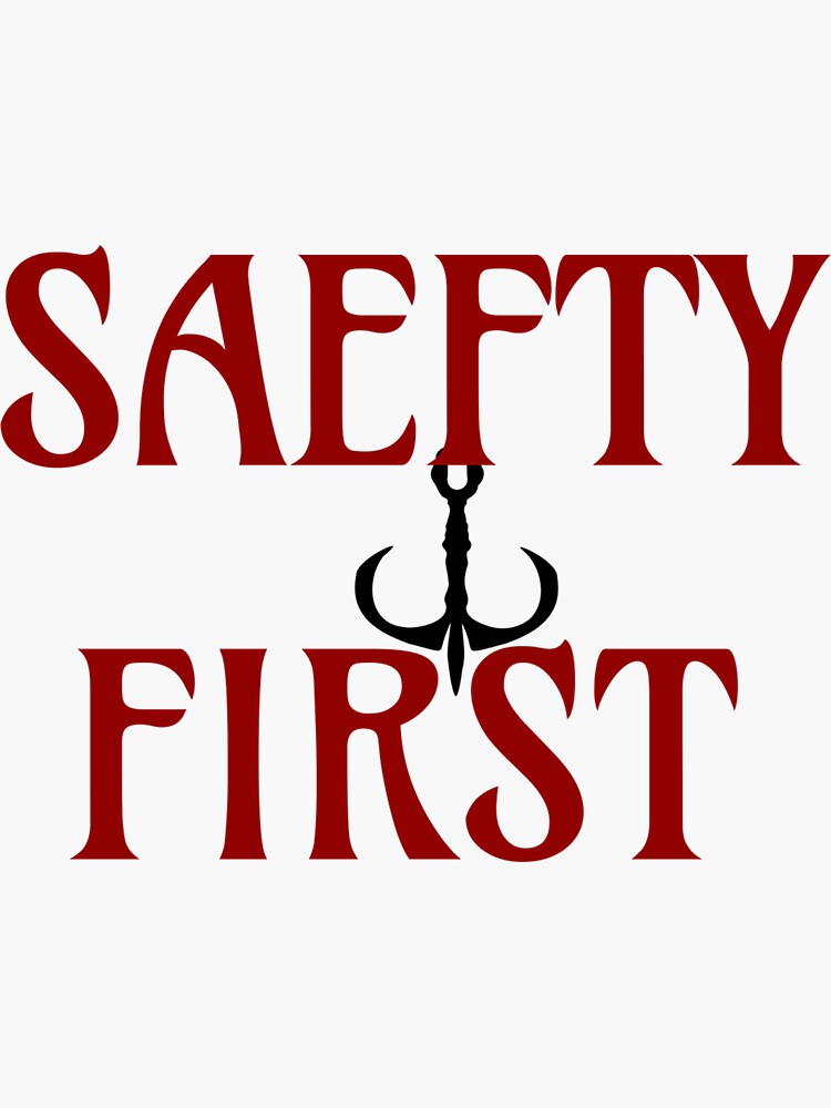 "SAFETY IS KEY" Sticker for Sale by MR-TIMZ-ART | Redbubble