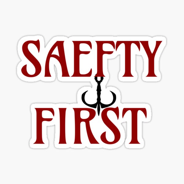 "SAFETY IS KEY" Sticker for Sale by MR-TIMZ-ART | Redbubble