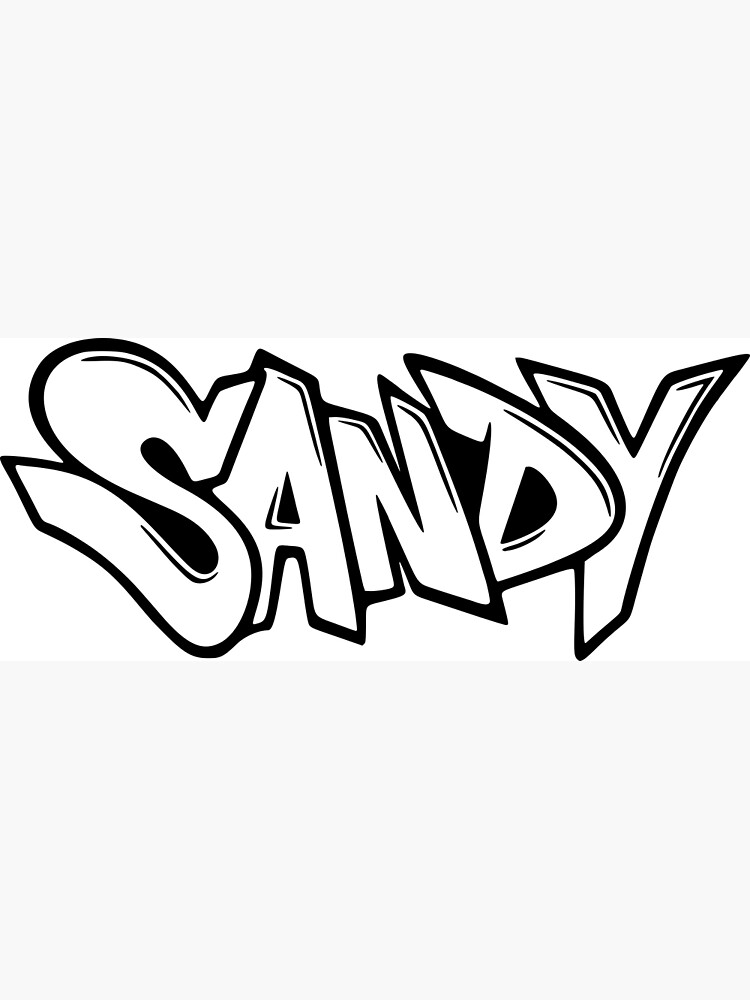 "Sandy - Graffiti Name Design" Poster for Sale by NameThatShirt | Redbubble