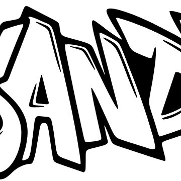 "Sandy - Graffiti Name Design" Sticker for Sale by NameThatShirt ...