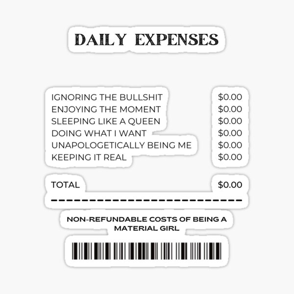 "Material Non-material girl" Sticker for Sale by FernandThorns | Redbubble