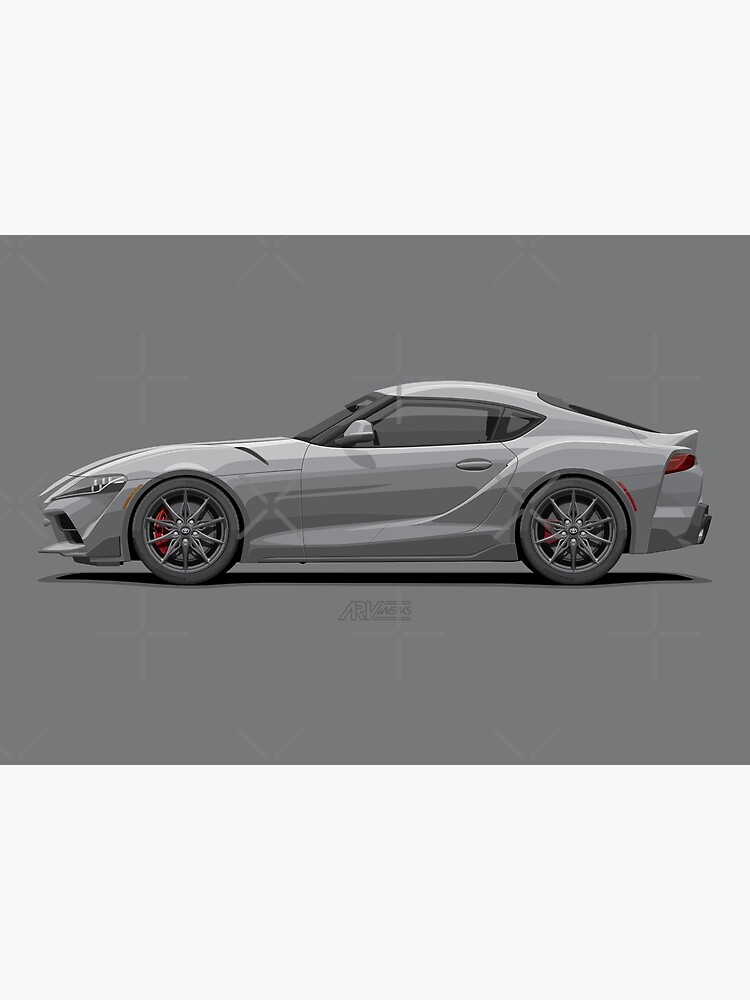 "GR Supra MT CU Later Grey" Art Print for Sale by ARVwerks | Redbubble