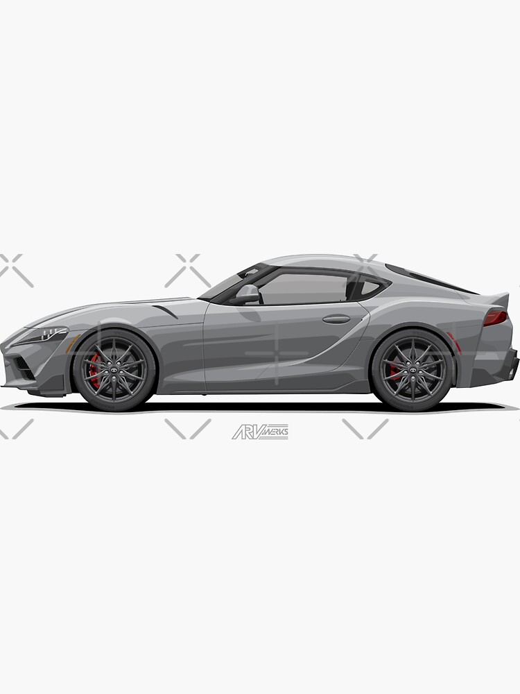 "GR Supra MT CU Later Grey" Sticker for Sale by ARVwerks | Redbubble