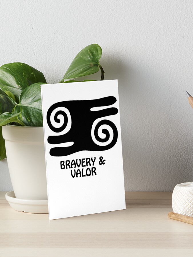 "T-Shirt Adinkra Symbol: Bravery & Valor" Art Board Print for Sale by ...