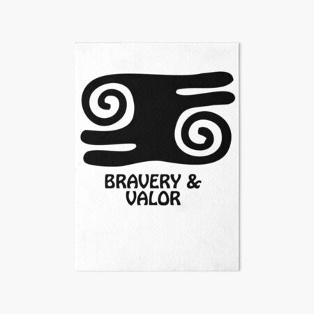 "T-Shirt Adinkra Symbol: Bravery & Valor" Art Board Print for Sale by ...