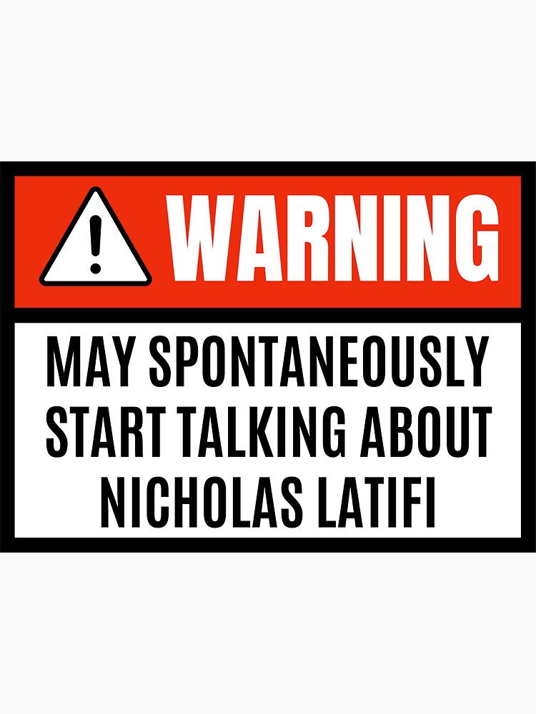 "May spontaneously start talking about Nicholas Latifi - Nicholas ...