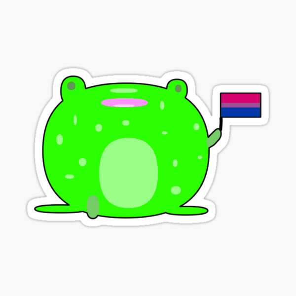 "Bi Pride Frog" Sticker by LadyAstronaut | Redbubble