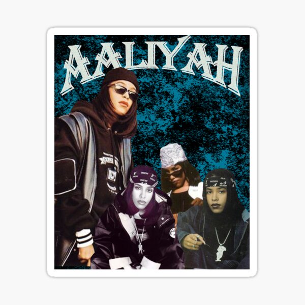"AALIYAH BEST RAPPER" Sticker for Sale by LITTLPANDA | Redbubble