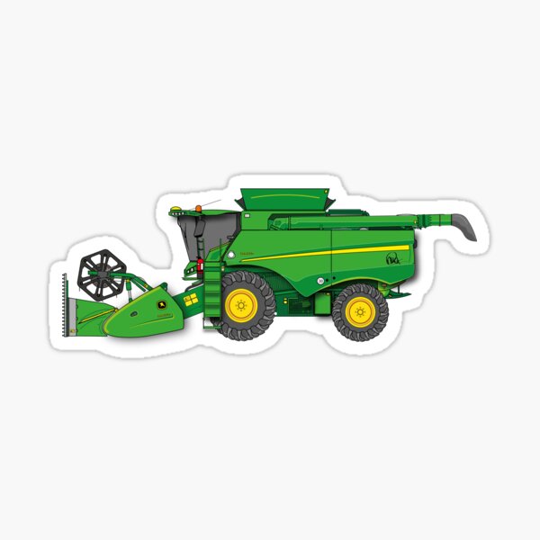 "Generic combine harvester" Sticker for Sale by Eristalis | Redbubble