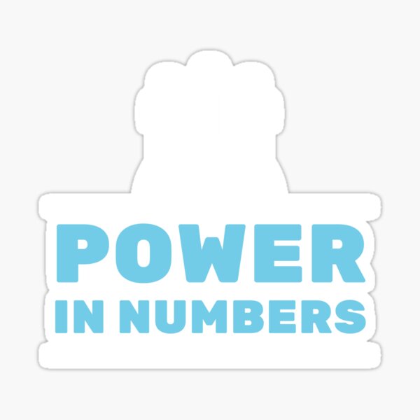 "Power in design." Sticker for Sale by peic | Redbubble