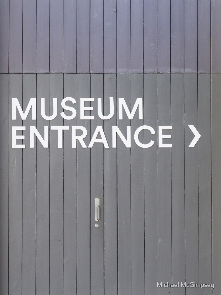 "Museum Entrance Sign" Sticker for Sale by urbanfragments | Redbubble