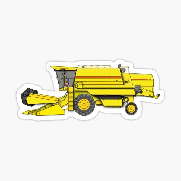 "Combine harvester" Sticker for Sale by Eristalis | Redbubble